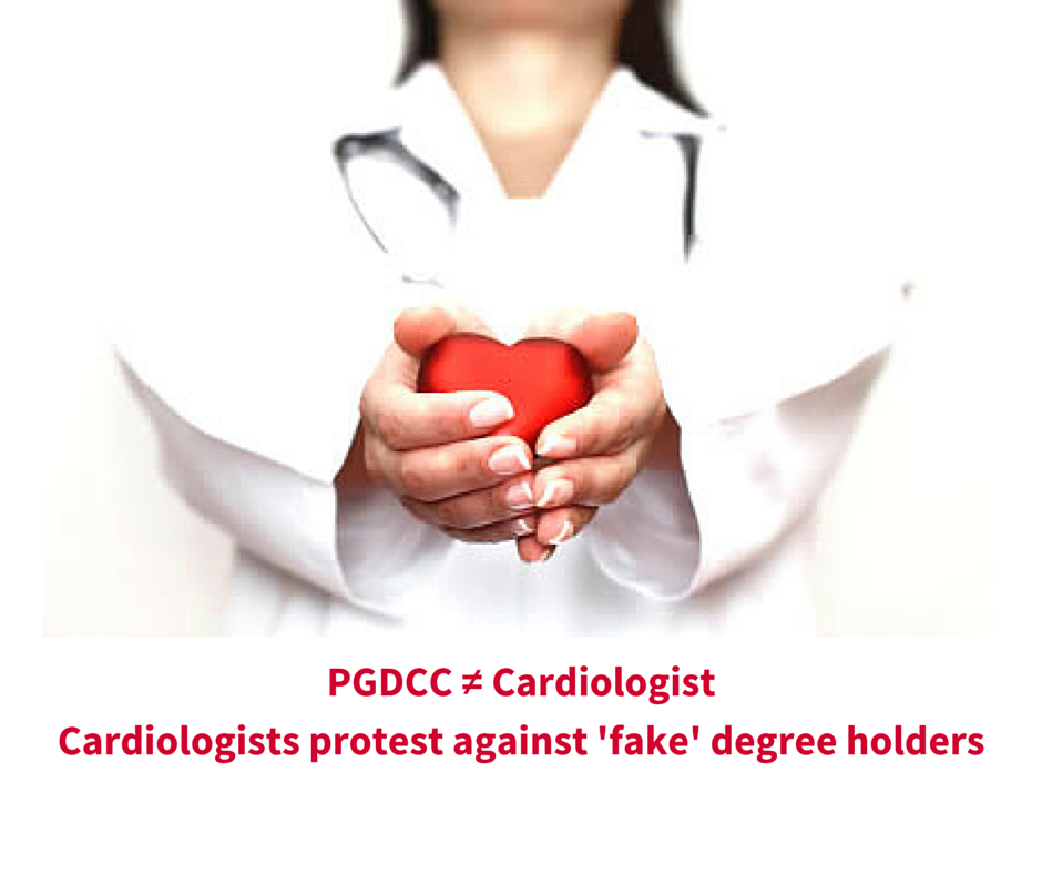 Cardiologists oppose 'fake’ specialists: Protesting against MBBS ...