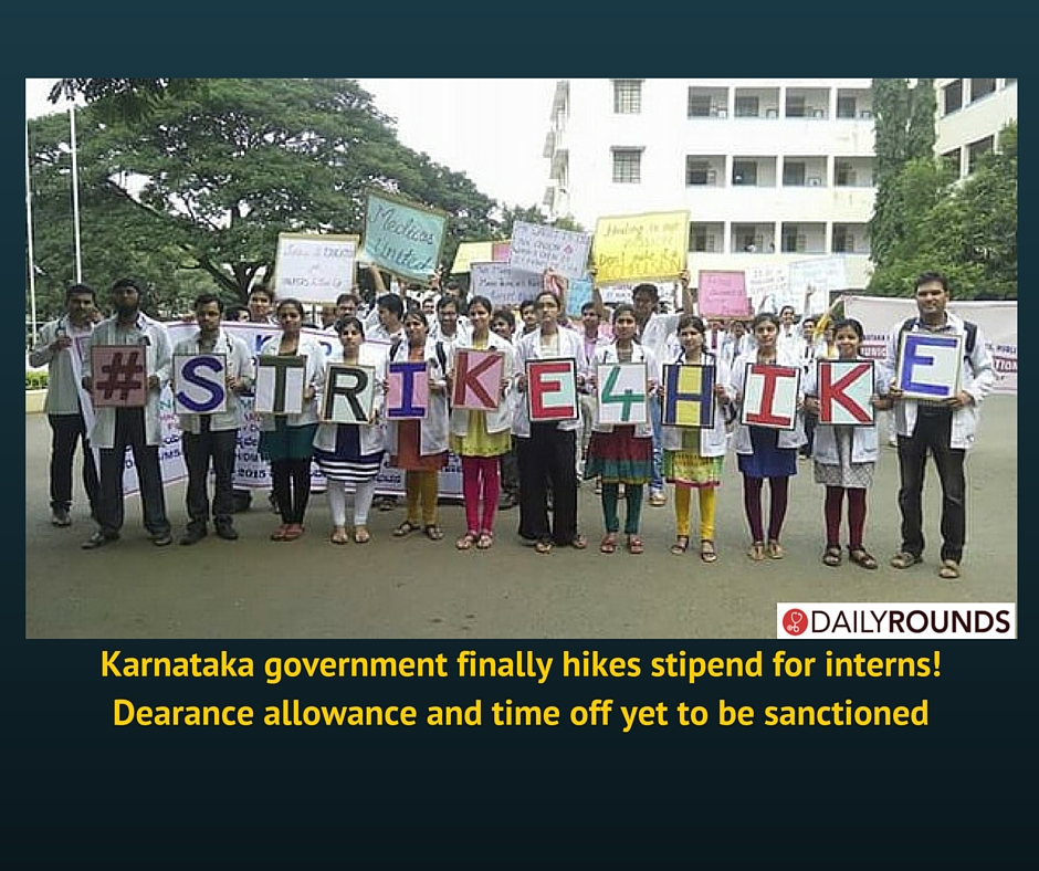 Karnataka government finally hikes stipend for interns! Dearance ...